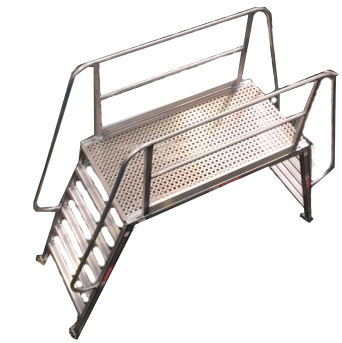 70 Degree Modular Stepover Up and Over Platform